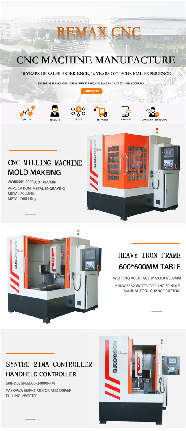 6060 Heavy Strong 3d Metal Molding Engraving Machine For Mould - Buy ...